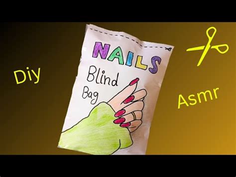 🤑paper Diy🤑 Nails Blind Bag💅 Sanrio Asmr No Music🔇 Youtube