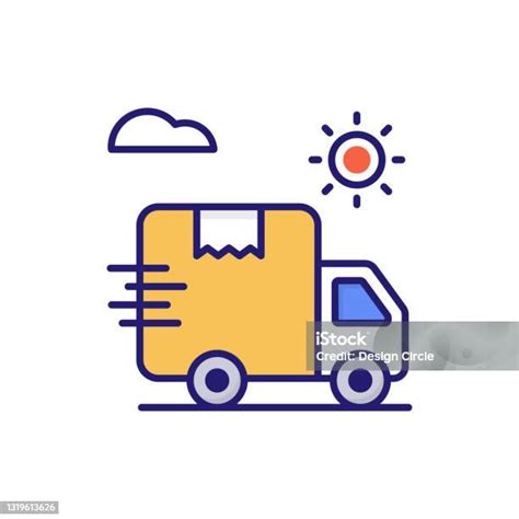 익스프레스 딜리버리 벡터 아이콘 스타일 일러스트레이션 Eps 10 파일 교통수단에 대한 스톡 벡터 아트 및 기타 이미지 교통수단 배달 배달부 Istock