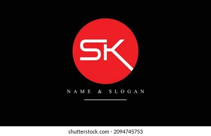 Sk Ks S K Abstract Letters Stock Vector Royalty Free Shutterstock
