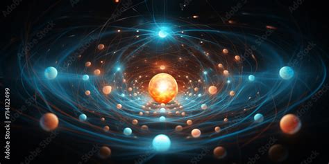 Atom Molecule Structure Under Microscope The Atomic Nucleus Is The