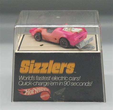 Original Vintage 1969 Mattel Hot Wheels Sizzlers Pink Race Car Redline