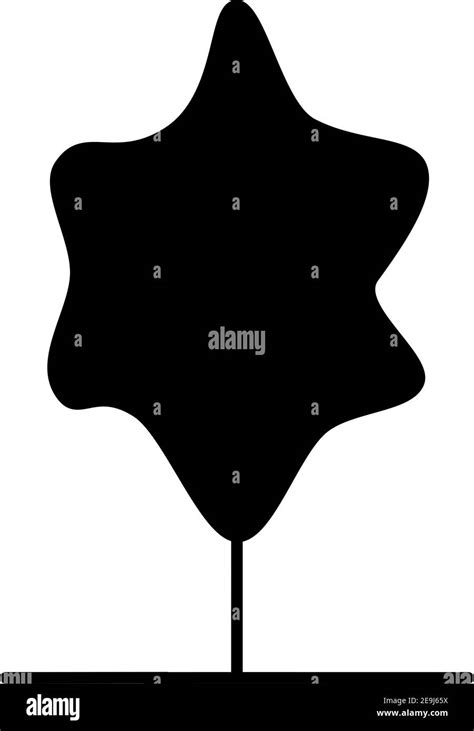 Ghost Shaped Black Tree Illustration Vector On White Background Stock Vector Image Art Alamy