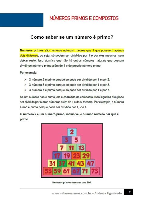 Br 376 Matemática Números Primos E Compostos