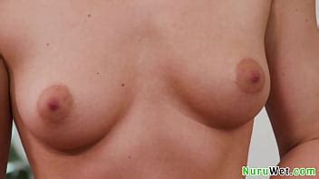 Stunning Busty Blonde Masseuse Give Her Client A Sensual Wet Naked Nuru Massage And More