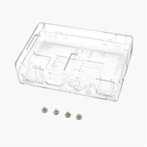 Raspberry Pi Clear Protective Case With X Heatsinks Rexqualis Industries Ingenious Fun DIY