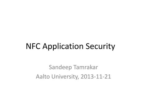 PPT Enhancing NFC Security Standards Threats Countermeasures PowerPoint Presentation ID