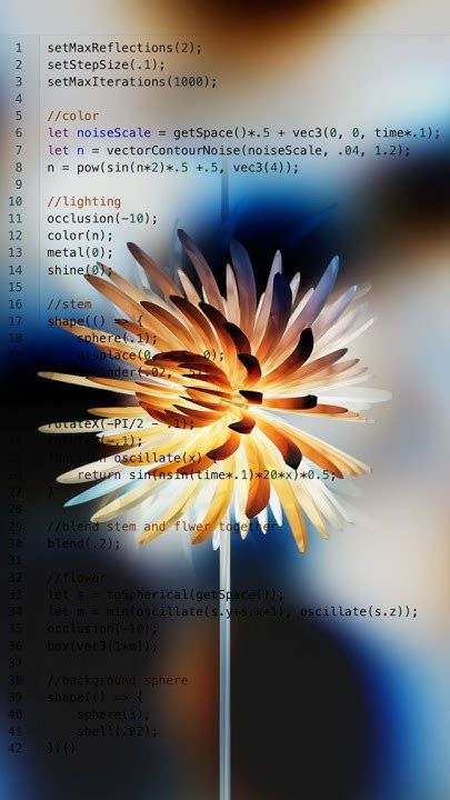 Genuary Day 3 Prompt Exactly 42 Lines Of Code Made With Shader Park