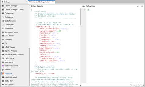 Error Handling Broken In Advanced Settings Editor Json Editor