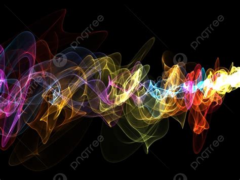 Abstract Multicolored Waves Trail Wave Photo Background And Picture For Free Download Pngtree