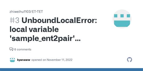 Unboundlocalerror Local Variable Sampleent2pair Referenced Before
