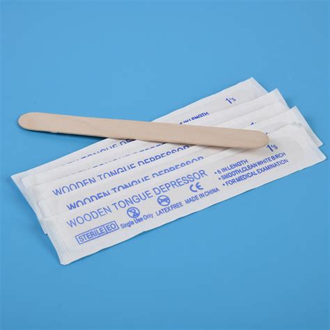 Sj Disposable Medical Wooden Wooden Tongue Depressor Sterile Wood