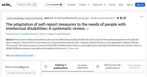 The Adaptation Of Self Report Measures To The Needs Of People With Intellectual Disabilities A