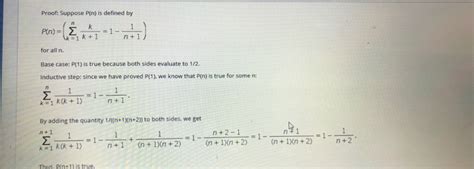 solved proof suppose p n is defined by n 1 for all n base