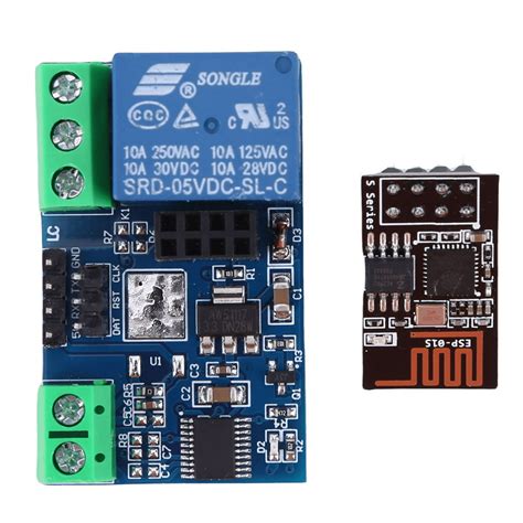 módulo wifi de relé 5v 12v esp8266 placa de control wifi para arduino