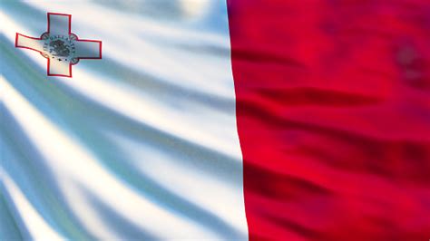 몰타 플래그입니다 몰타의 국기를 흔들며 3d 그림 발레 타 3차원 형태에 대한 스톡 사진 및 기타 이미지 3차원 형태 곡선