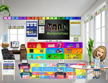 Math Manipulative Virtual Bitmoji Classroom Google Slides PowerPoint