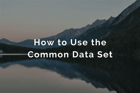 How To Use The Northeastern Common Data Set