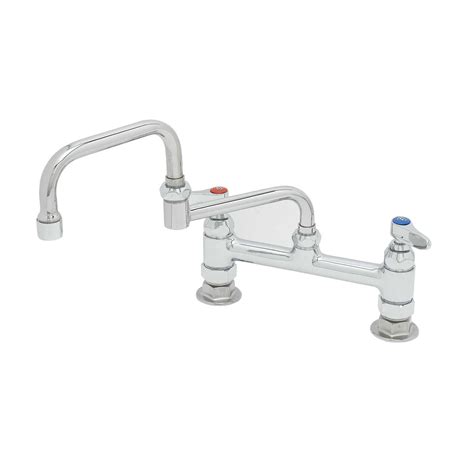 Double Pantry Faucet Deck Mount 8 Centers 12 Double Joint Swing N