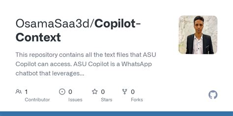 Github Osamasaa3dcopilot Context This Repository Contains All The Text Files That Asu