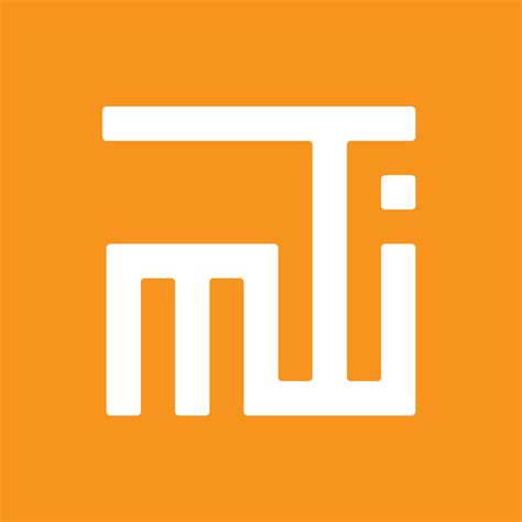 Premium Vector Mti Colorful Background Logo Design