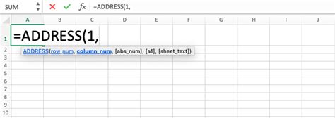 Address Function In Excel Compute Expert