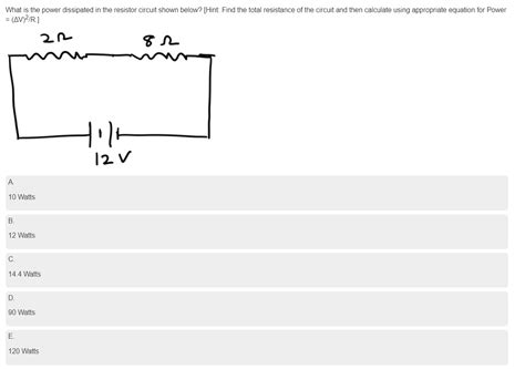 Solved What Is The Current Flowing Through The Circuit From