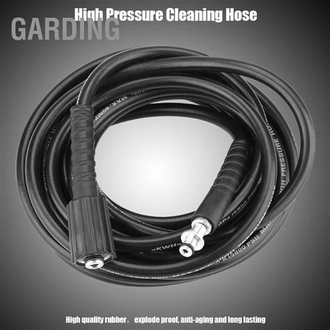 Garding 8m 5800psi เครื่องฉีดน้ำแรงดันสูงล้างรถเปลี่ยนท่อสีดำ Shopee