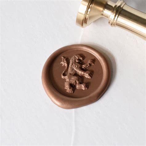 León Brass Wax Stamp Stamptitude®