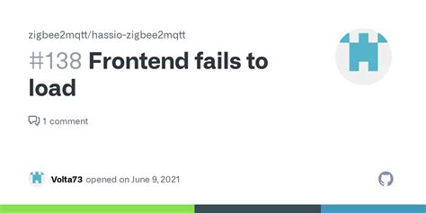 Frontend Fails To Load · Issue 138 · Zigbee2mqtthassio Zigbee2mqtt