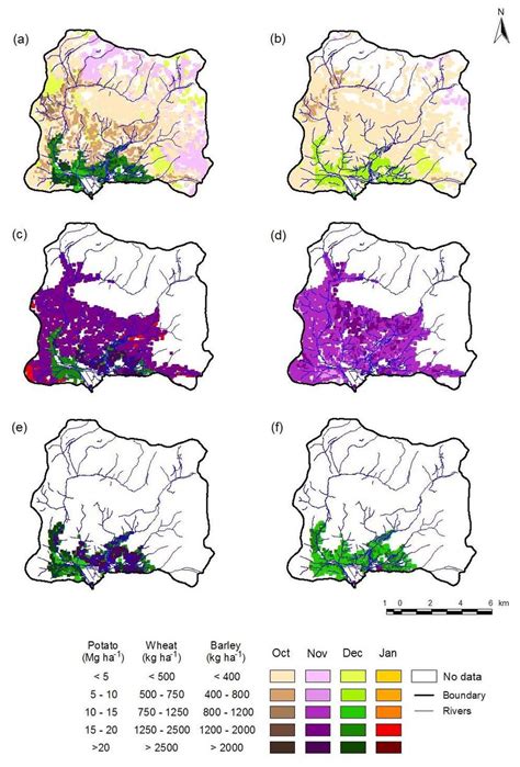 4 Optimal Planting Date Maps Of Potato Wheat And Barley Under High Download Scientific