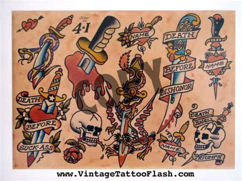 Sailor Jerry Knife Tattoos