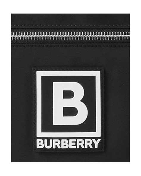 Burberry Letter Pattern Decal Handbag In Black For Men Lyst