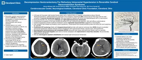 Pdf Decompression Hemicraniectomy For Refractory Intracranial Hypertension In Reversible