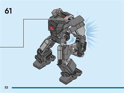Lego Instructions For Set 76277 War Machine Mech Armor Marvel Super