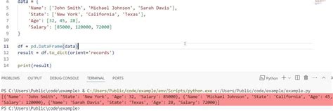 Convert A Pandas Dataframe To A Dict Without Index In Python