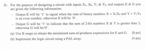 Solved For The Purpose Of Designing A Circuit With Chegg