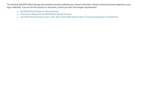 Dell Apex Block Storage For Azure Documentation Dell Apex Block Storage For Azure Microsoft