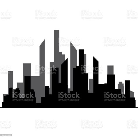 현대 스카이라인 도시 실루엣입니다 벡터 일러스트 레이 션 평면 디자인 0명에 대한 스톡 벡터 아트 및 기타 이미지 0명 개념 거리 Istock