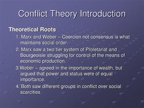 Ppt Conflict Theory Introduction Powerpoint Presentation Free Download Id 956211