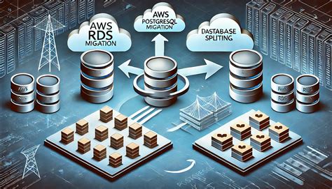 aws rds postgresql migration and splitting a monolithic database into