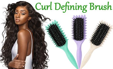 Lockenbürste Curly Hair Brush Curling Roll Comb Locken Bürste 2024 Neu Define Styling Brüsh