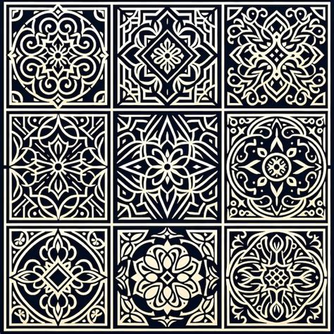 Geometric Pattern Templates For Grill Panels Premium Ai Generated Image