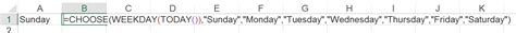 weekday name in excel paste this easy formula into excel cell