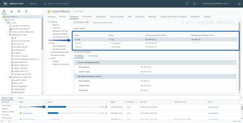 VMware How To Configure VCSA 6 7 HA In VSphere Client HTML5 The New High Availability Of