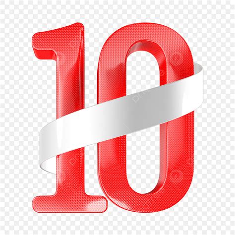 Numbers 1 10 Clipart Png Images Number 10 3d Png Numbers Png Number In 3d L Png Image For