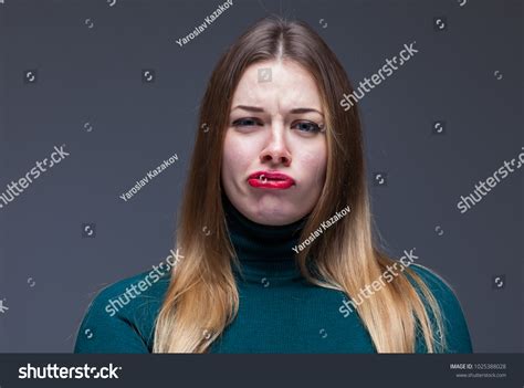 Sexy Natural Woman Portrait Red Lips Stock Photo Shutterstock