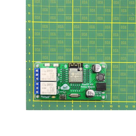 برد کاربردی صنعتی دو رله Iot بر اساس ماژول Esp32