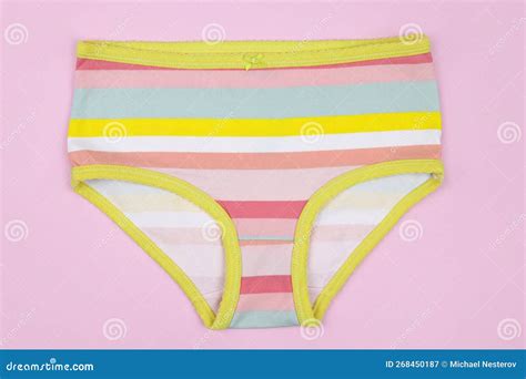 Cute Baby Colored Striped Panties Close Up Stock Image Image Of Girl Underwear