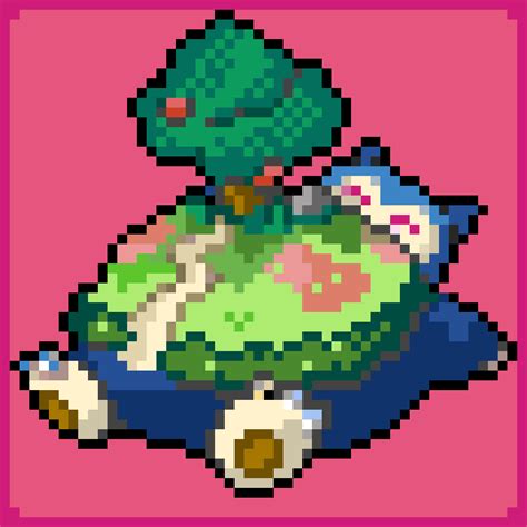 Gigantamax Snorlax Pixel Art