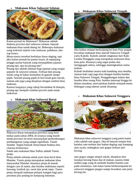 Makanan Khas Sulawesi Selatan Pdf